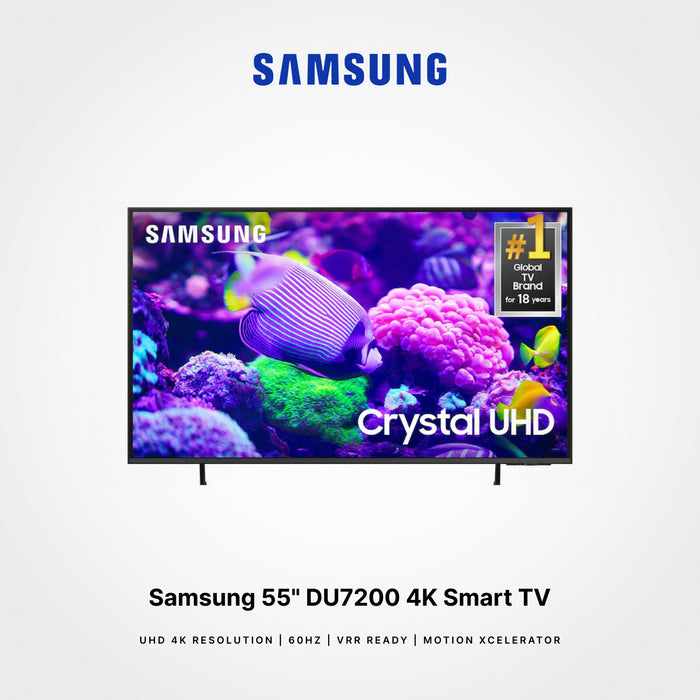 Samsung 55"/65" Crystal UHD DU 7200 Smart 4K TV – Futurestore